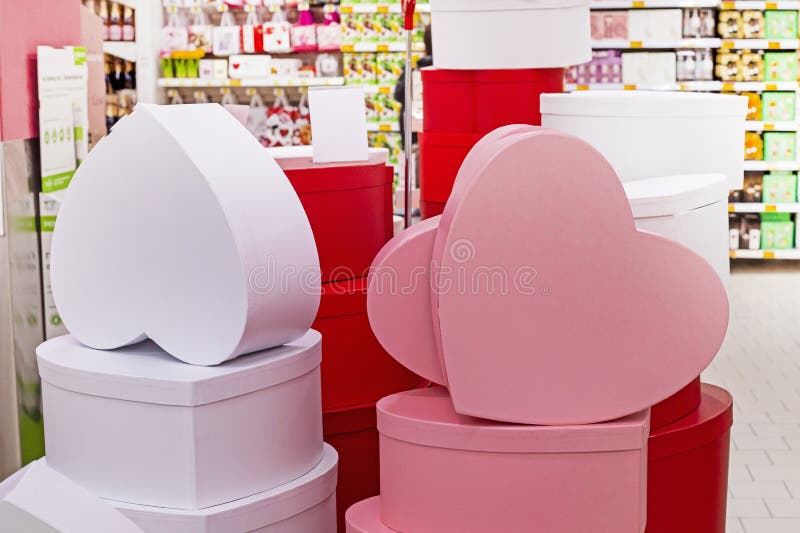 Gift Box White and Red Packaging Box in the Shape of a Chair in a ...