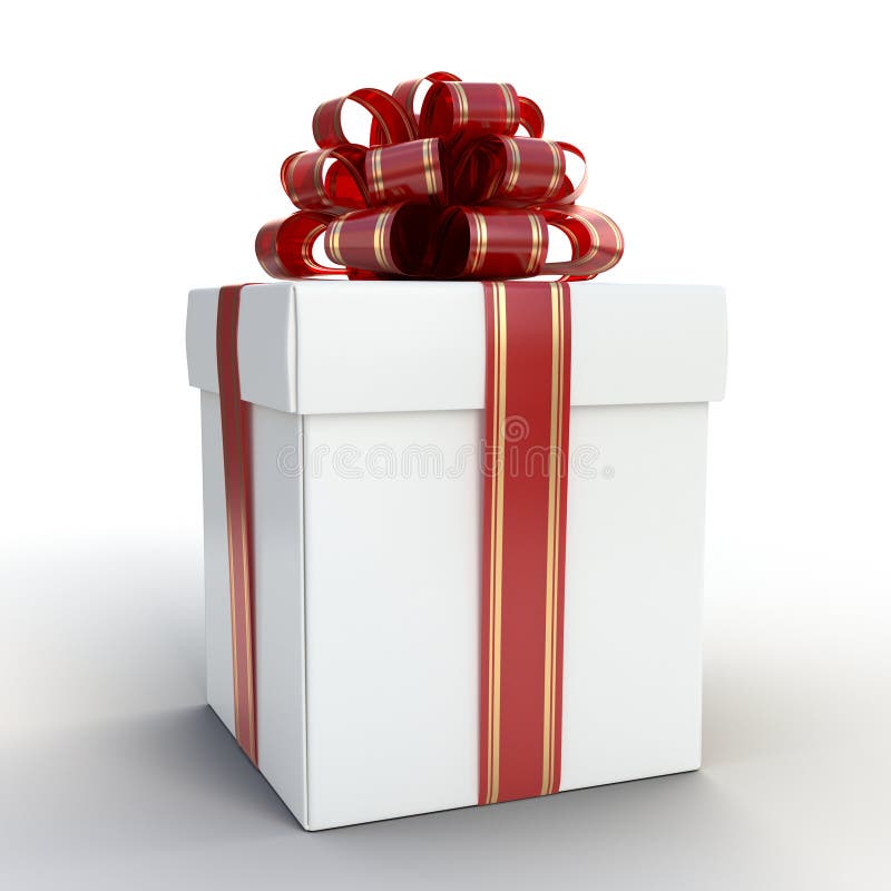 Gift Box White stock photo. Image of holydays, ribbon - 47921174