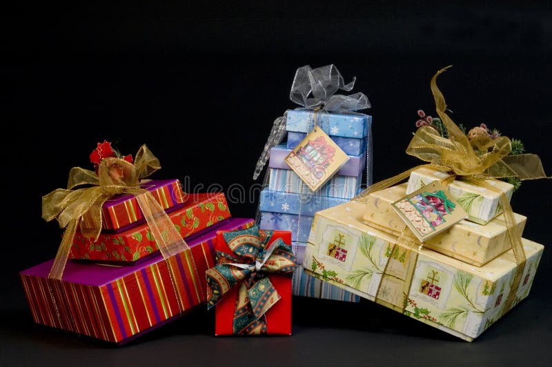 Beige Gift Boxes Stacked Light Background Stock Photos - Free & Royalty ...