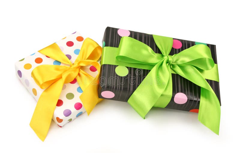 Two gift boxes stock photo. Image of packaging, birthday - 6235532