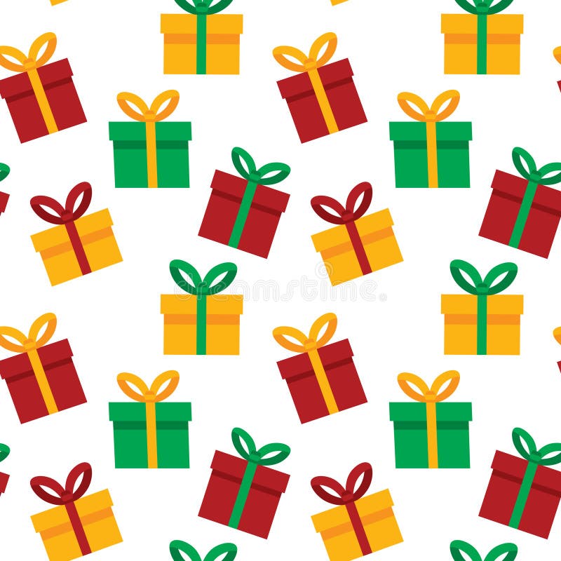 Gift Boxes Background, Presents and Celebration Concept, Seamless ...