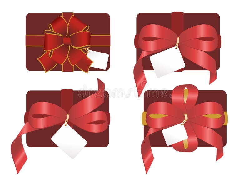 Gift boxes with bows stock vector. Illustration of drawing - 34596252