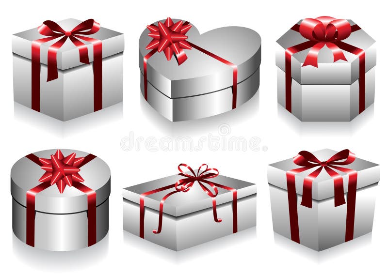 Vector gift box set stock vector. Illustration of gift - 27974749