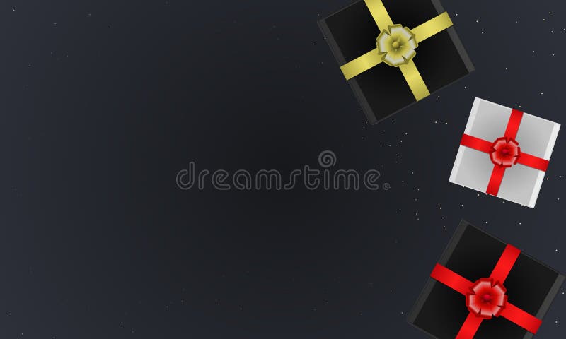 Gift Boxes with Confetti Particles Stock Vector - Illustration of event ...