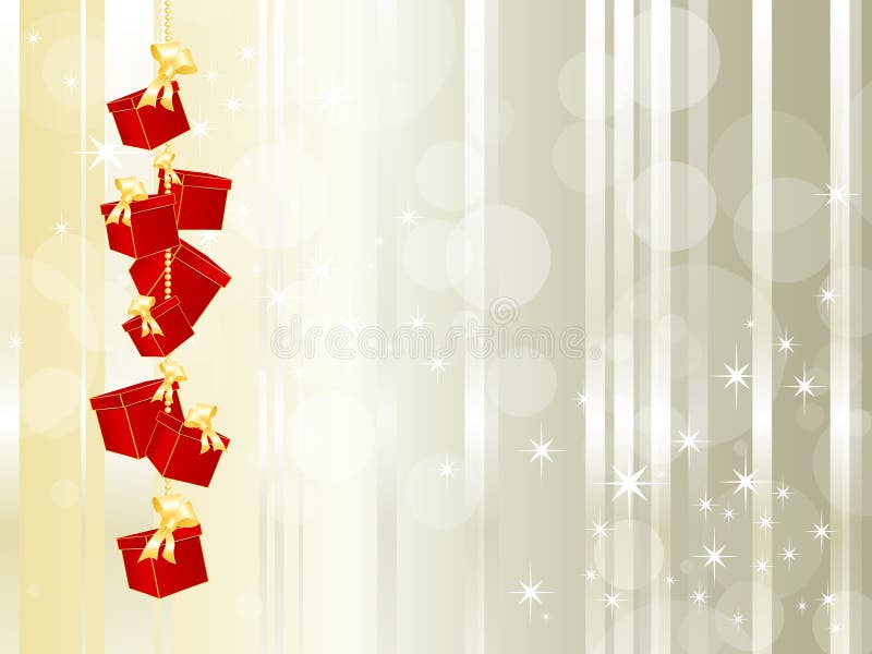 Gift Boxes Hanging on a String Stock Vector - Illustration of bright ...
