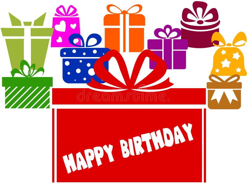 Birthday Text Boxes stock vector. Illustration of decoration - 57494024