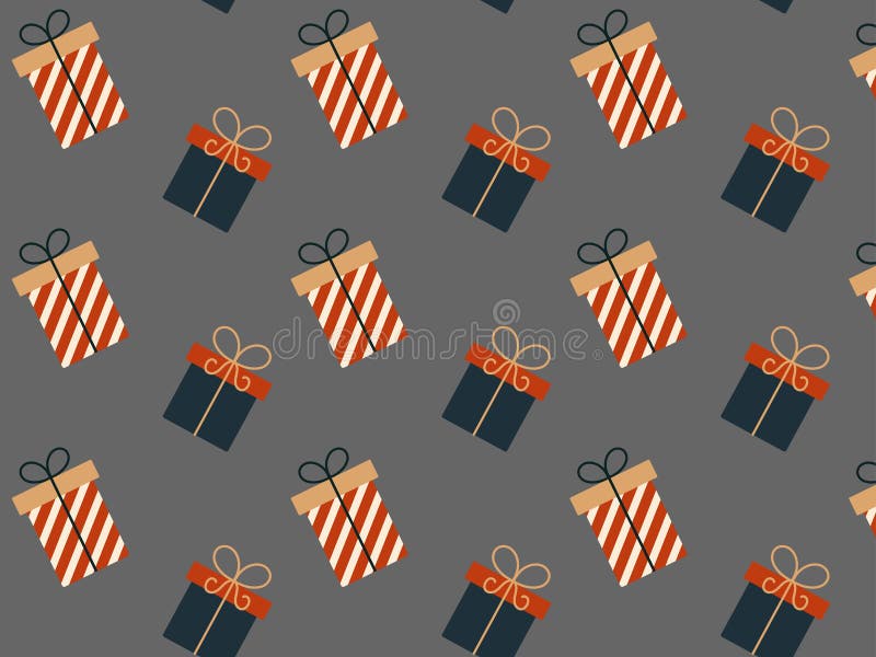Gift Boxes Pattern. Christmas Design Stock Vector - Illustration of ...