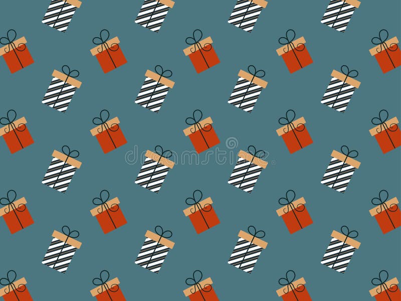 Gift Boxes Pattern. Christmas Design Stock Vector - Illustration of ...