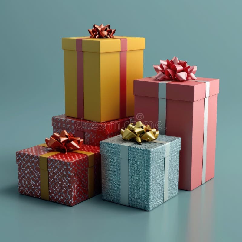 Gift Boxes Poster Template with Large Copy Space for Text Stock ...