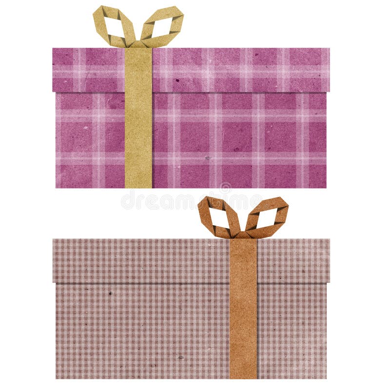 Gift Boxes Recycled Papercraft . Stock Photo - Image of package ...