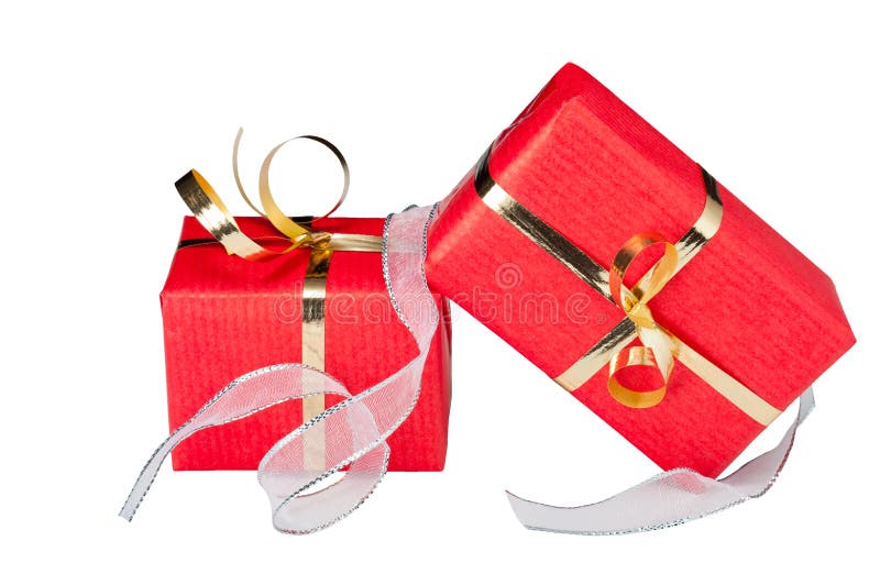 Gift Boxes with Ribbon stock photo. Image of object, celebration - 16386164