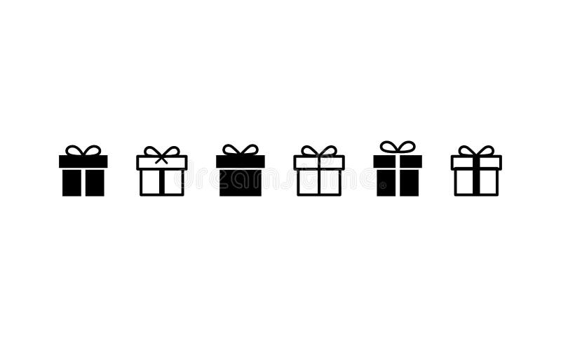 Gift Icon White Stock Illustrations – 290,191 Gift Icon White Stock ...