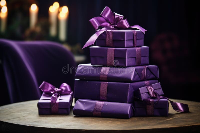 Gift Boxes Stand in a Stack Stock Photo - Image of celebrate, design ...