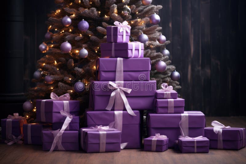 Gift Boxes Stand in a Stack Stock Image - Image of concept, beautiful ...