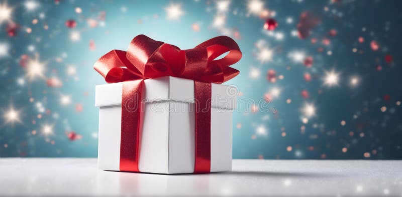 Gift Boxes Tied with a Red Satin Stock Image - Image of dimensional ...