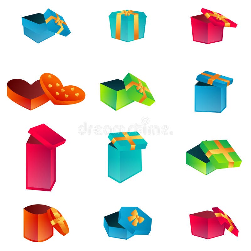 Gift Boxes Vector Art Design Stock Illustration - Illustration of ...
