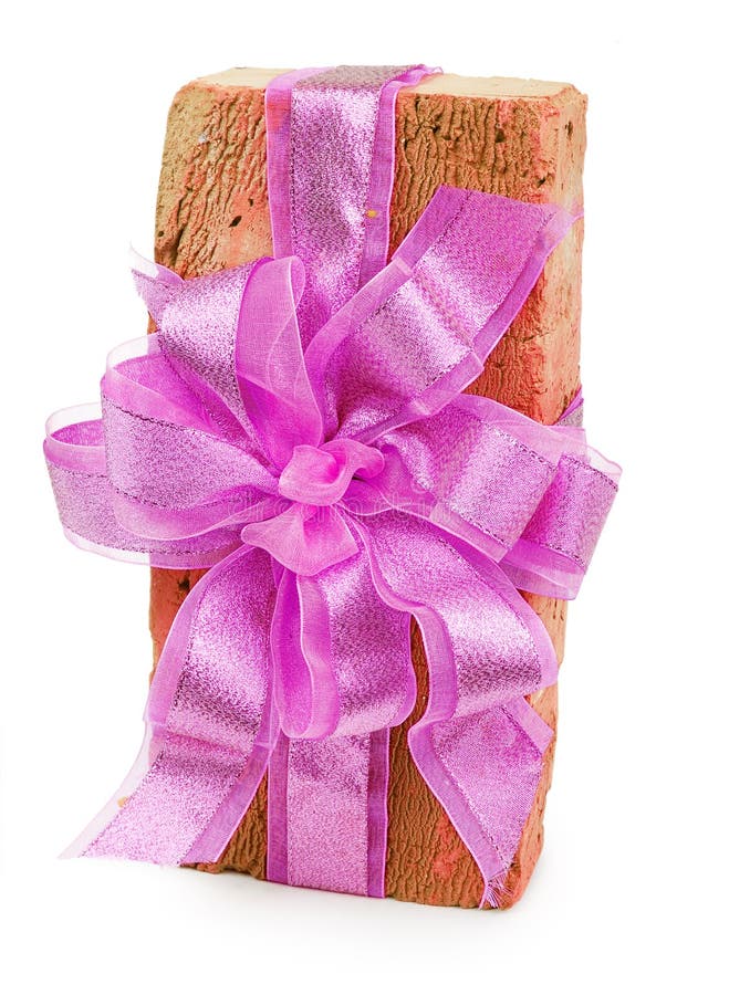 Gift brick stock photo. Image of rectangle, golden, grazing - 8454598
