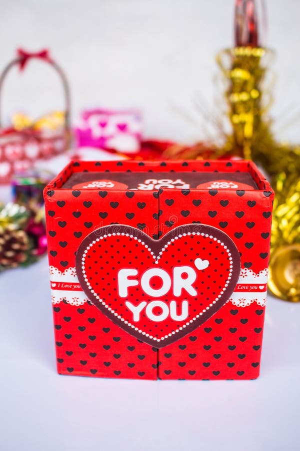 With a gift stock image. Image of gift, merry, happy - 46384927