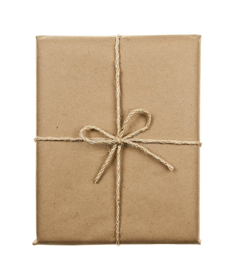 Brown Paper Package stock image. Image of twine, wrapped - 9421341