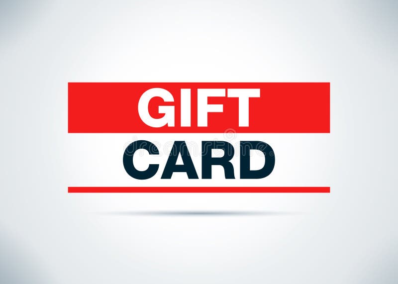 Gift Card Abstract Flat Background Design Illustration Stock ...