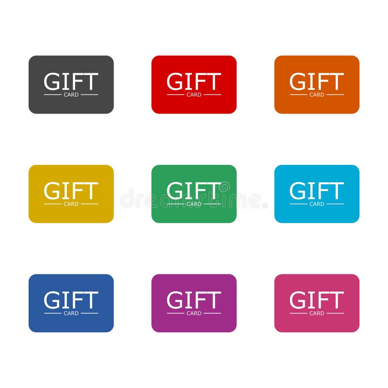 Gift Card. Discount Coupon, Simple Icon or Logo, Color Set Stock Vector ... Gift Card. Discount Coupon, Simple Icon or Logo, Color Set Stock Vector ...