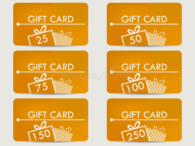Gift Card with a Gift Box. Realistic Gift Card with a Gradient ...