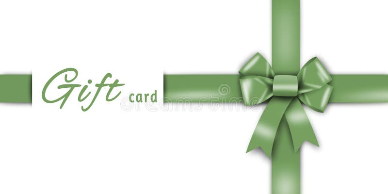 Gift Card Green Ribbon Stock Illustrations – 23,981 Gift Card Green ...
