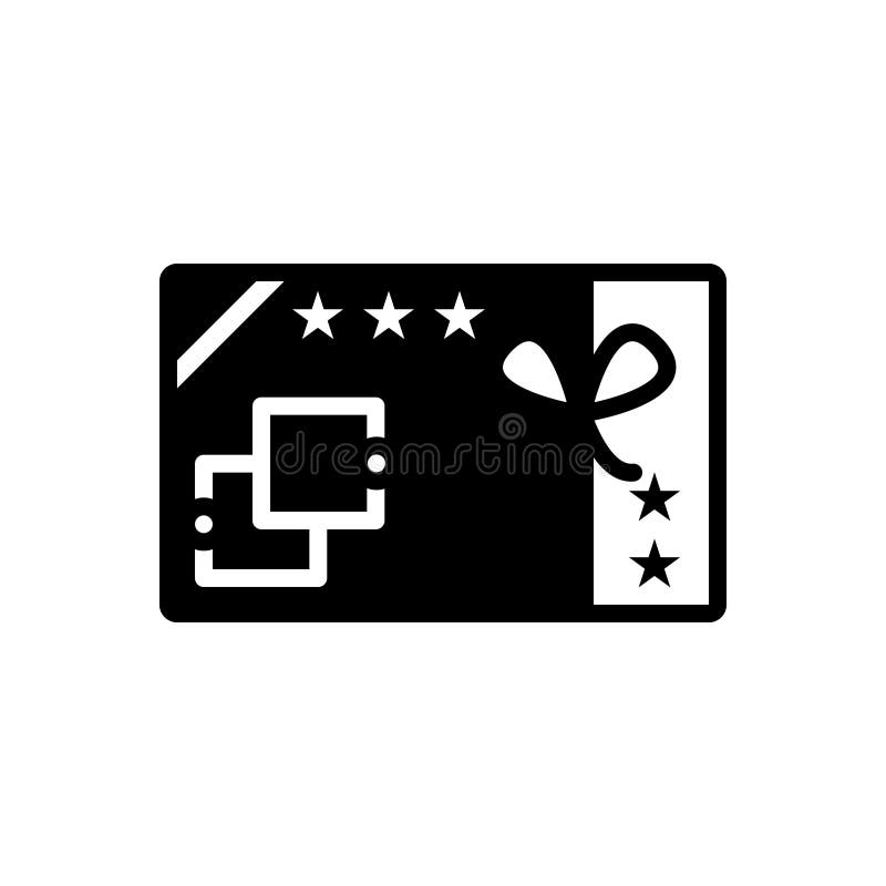 Voucher Solid Fill Outline Icon Design Illustration. Media Control ...