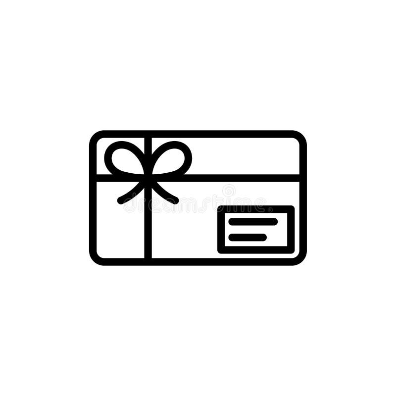 Gift Card Icon Design Template Vector Isolated Illustration Stock ...