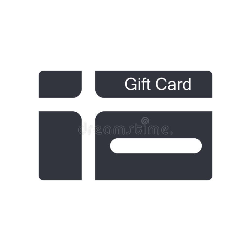 Gift Card Logo Template Icon Stock Vector - Illustration of isolated ...