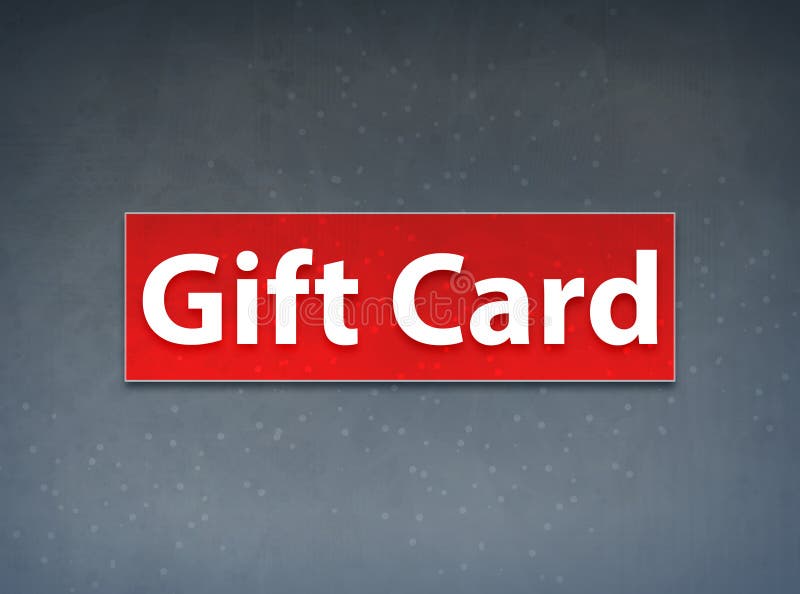 Gift Card Red Banner Abstract Background Stock Illustration ...