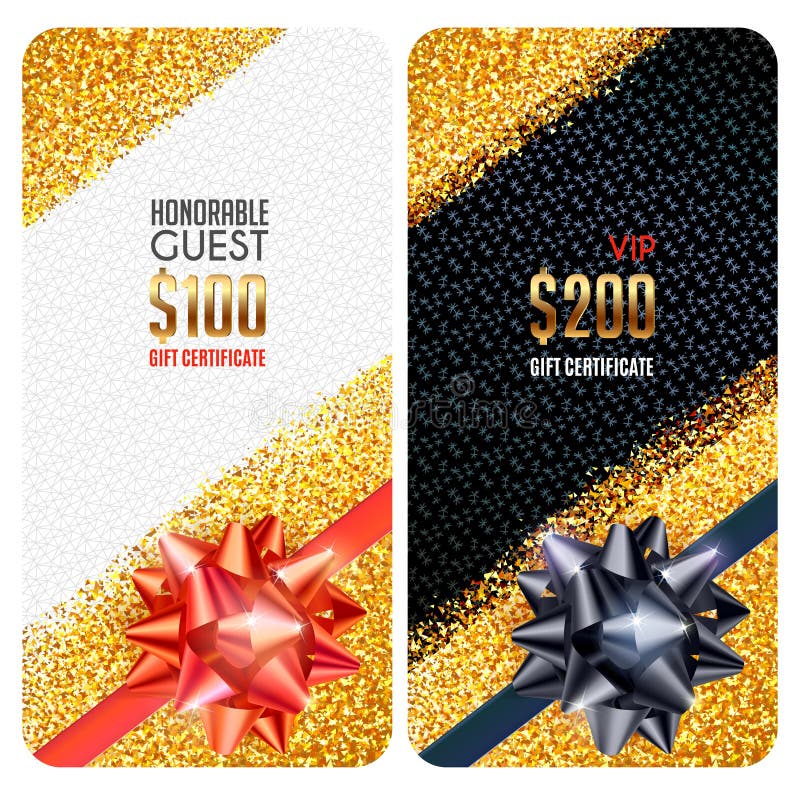 Gift card voucher stock vector. Illustration of design - 88283292