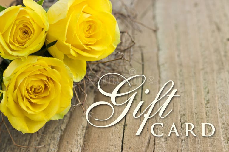 Gift card stock photo. Image of yellow, brown, coupon - 38722694