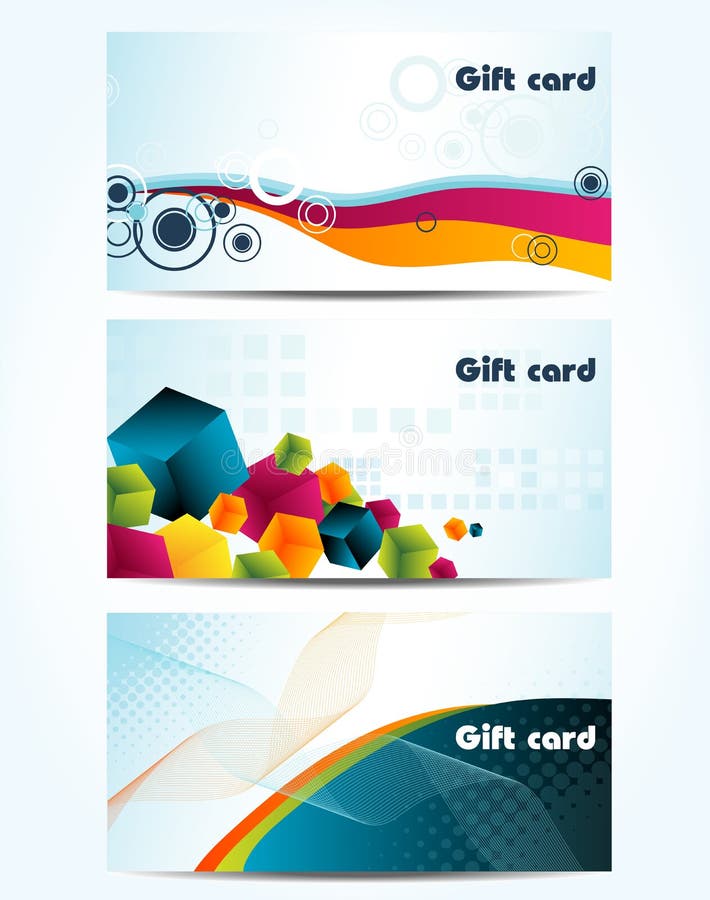 Gift cards stock vector. Illustration of abstract, gift - 21446000