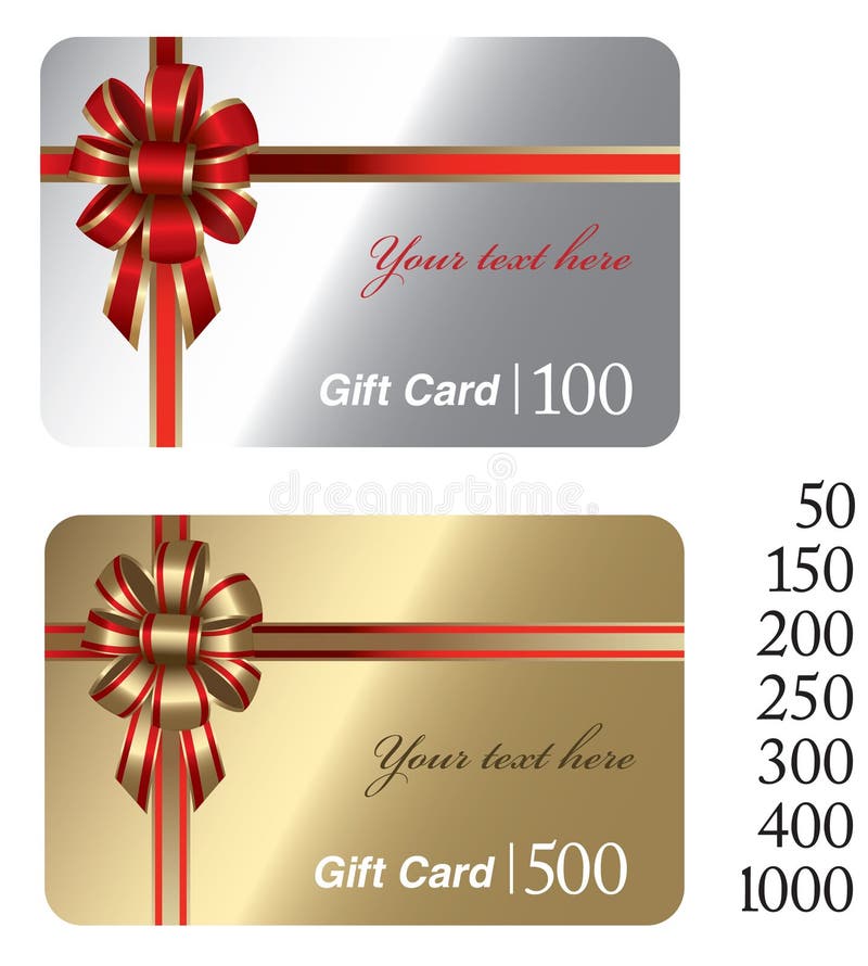 Gift cards stock vector. Illustration of giftcard, celebration - 7115522