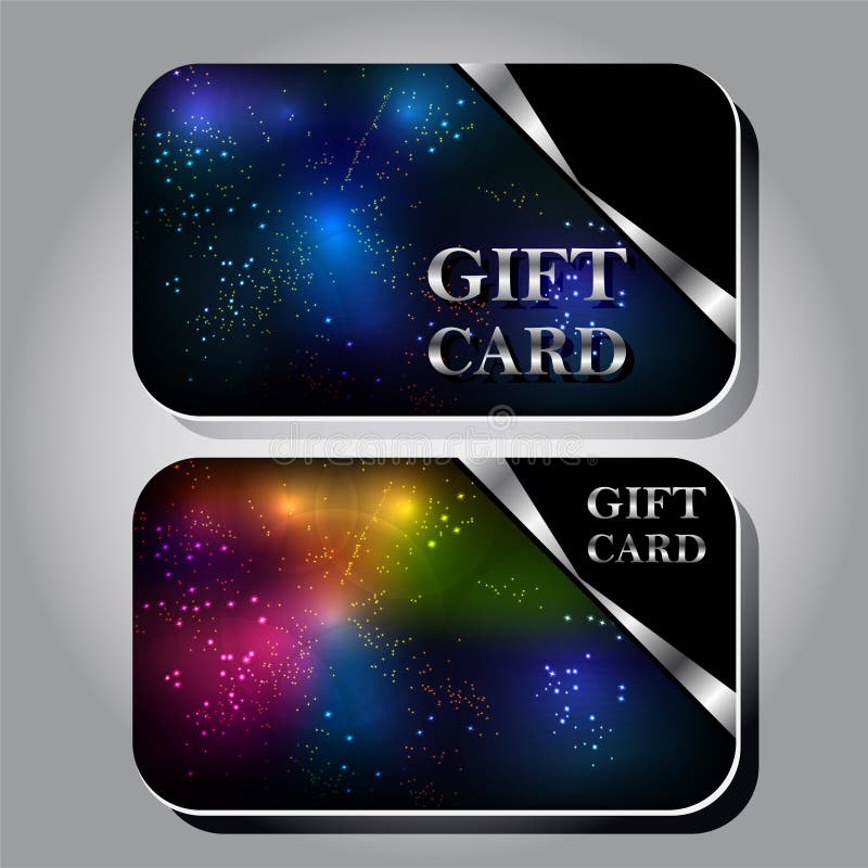 Gift cards with ribbons stock vector. Illustration of abstract - 30659201