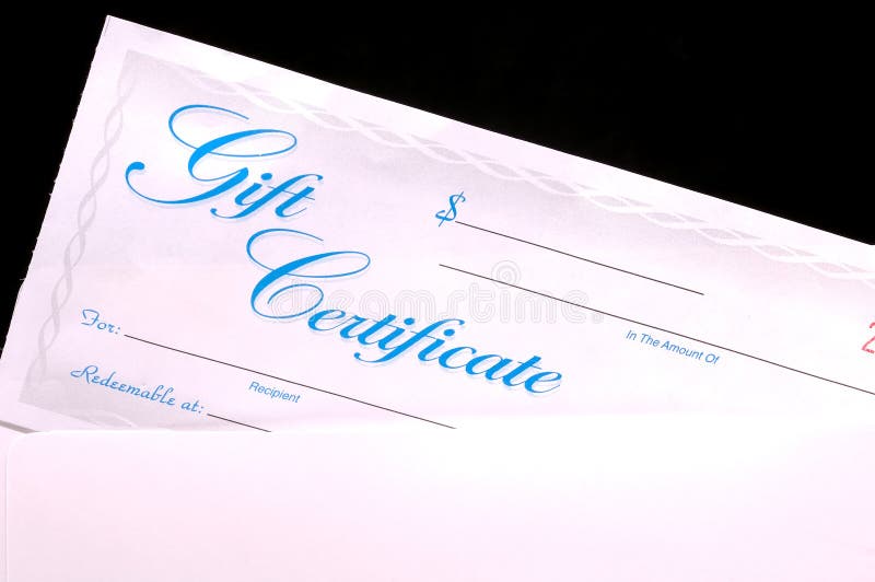 Gift Certificate stock photo. Image of worth, gift, amount - 406126