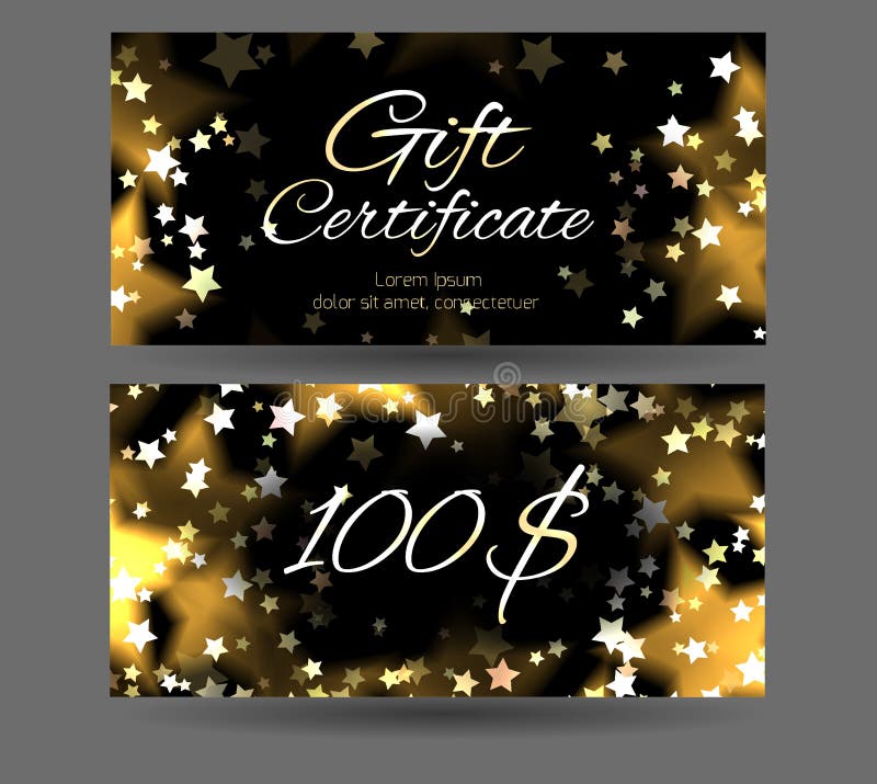 Christmas gift certificate stock illustration. Illustration of coupon ...