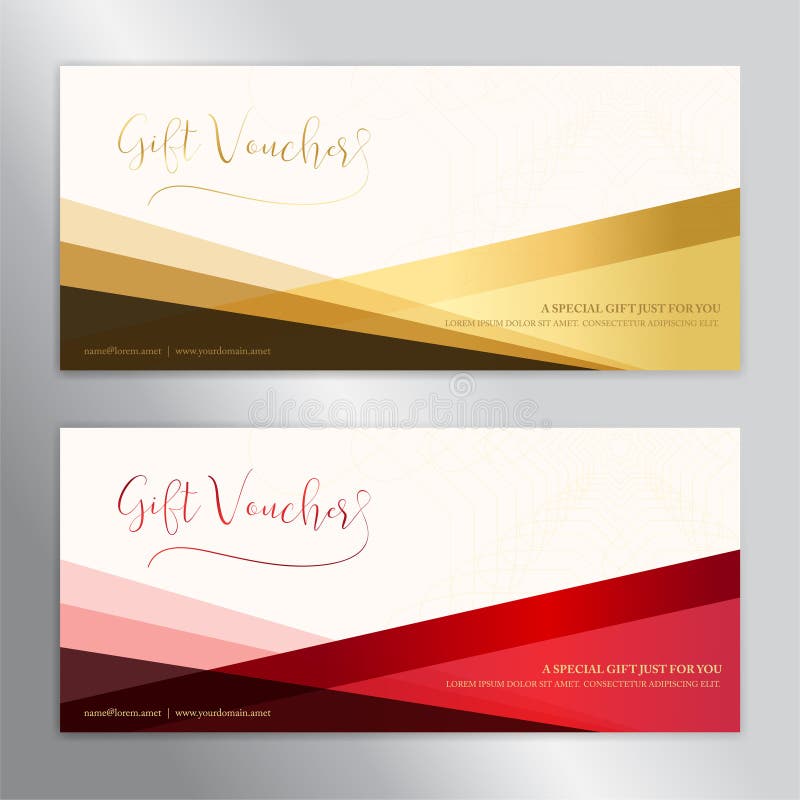 Gift Certificate, Voucher, Gift Card or Cash Coupon Template Stock ...