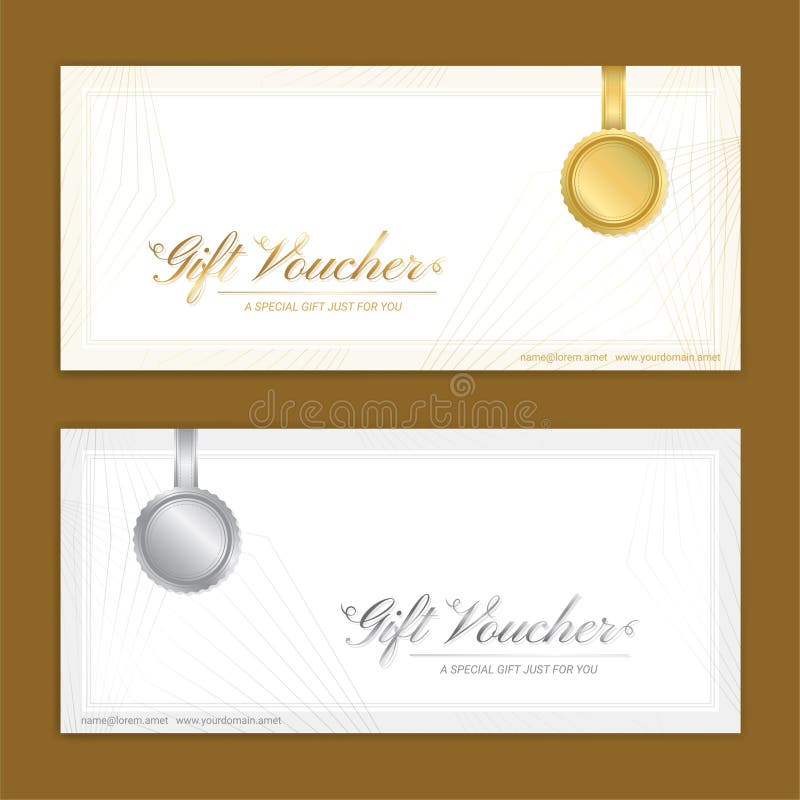 Gift Certificate, Voucher, Gift Card or Cash Coupon Template Stock ...