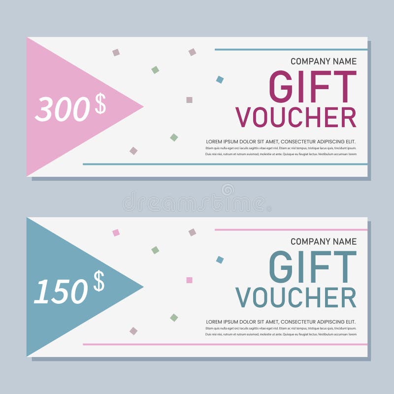 Gift Certificates with a Simple Design. Promotional Coupon Templates ...