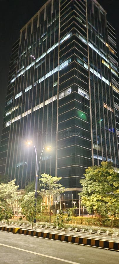 Gift city Gandhinagar stock image. Image of night, headquarters - 268750283