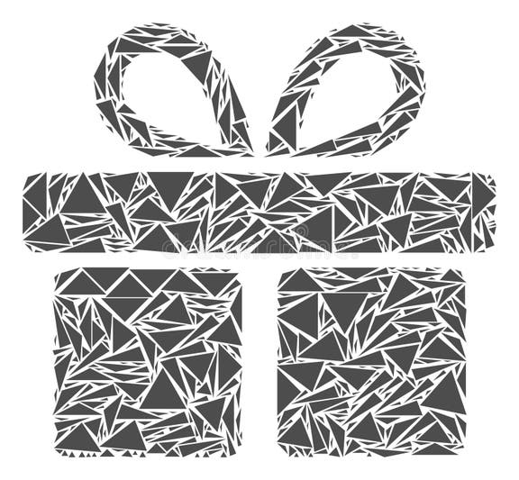 Gift Collage of Triangles stock vector. Illustration of offer - 119924414