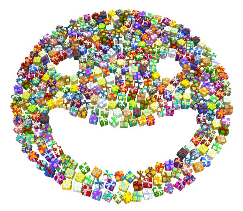 Gift Collection, Smile Face Stock Illustration - Illustration of ...