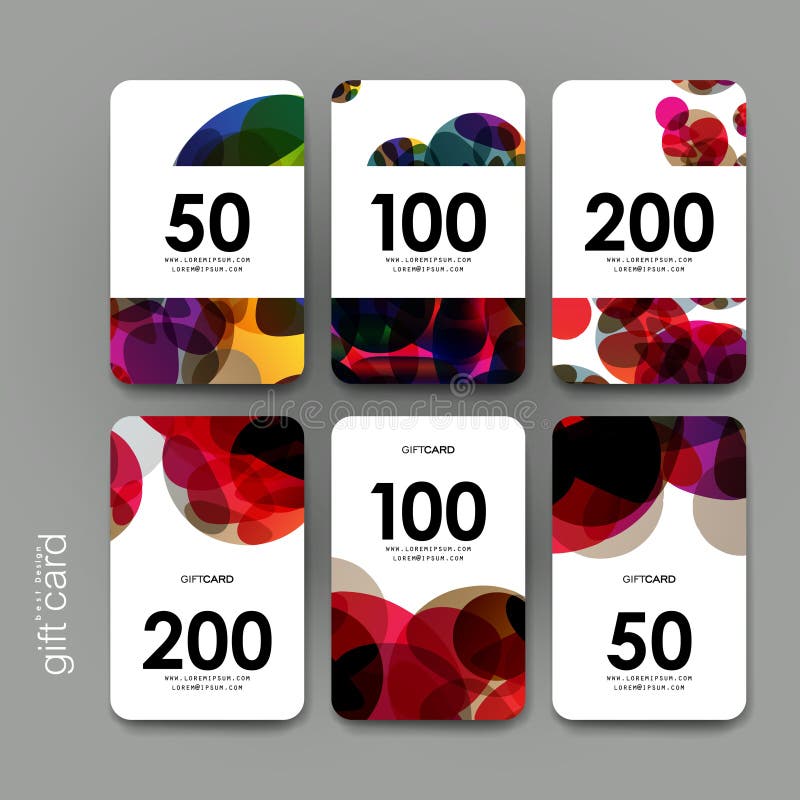 Gift Coupon, Discount Card Template with Floral Ornament Background ...