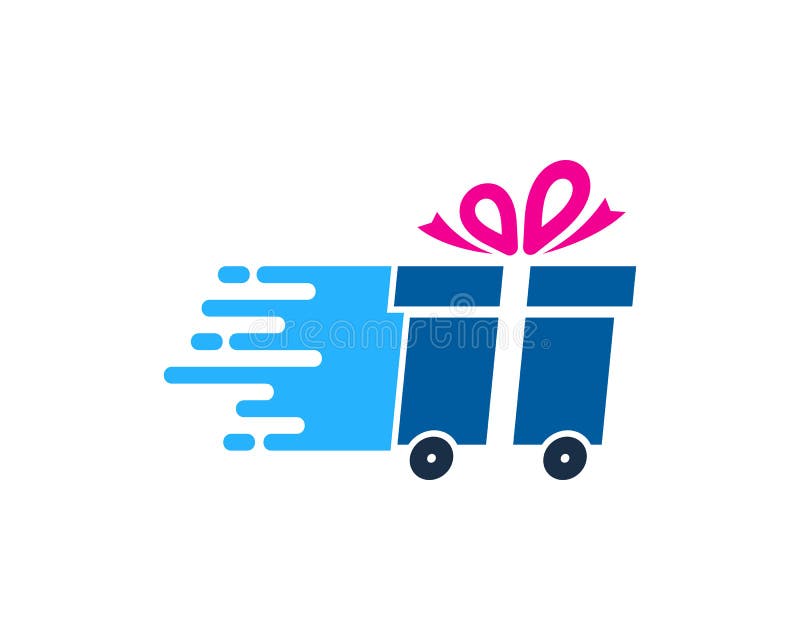 Speed Fast Gift Icon Logo Design Element Stock Vector - Illustration of ...