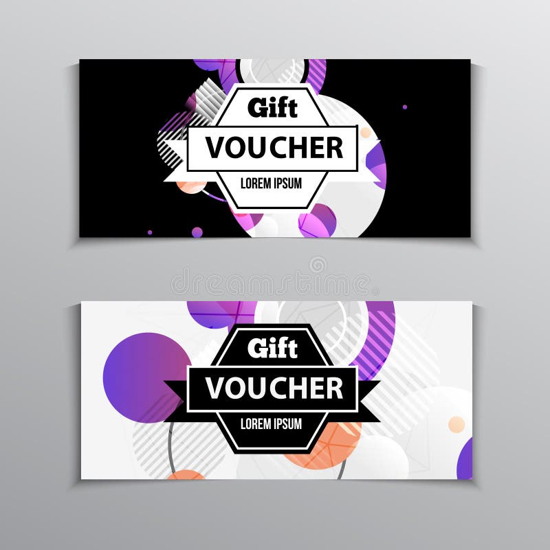 Gift or Discount Voucher Template with Modern Design, Special of Stock ...