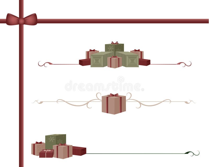 Gift dividers stock vector. Illustration of ribbon, design - 17253921