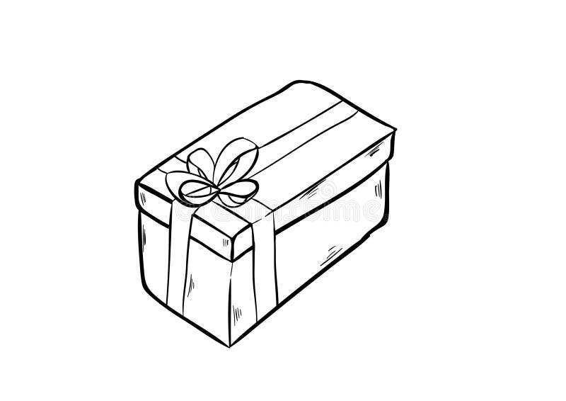 Gift Doodle Icon Vector Hand Draw Stock Illustration - Illustration of ...