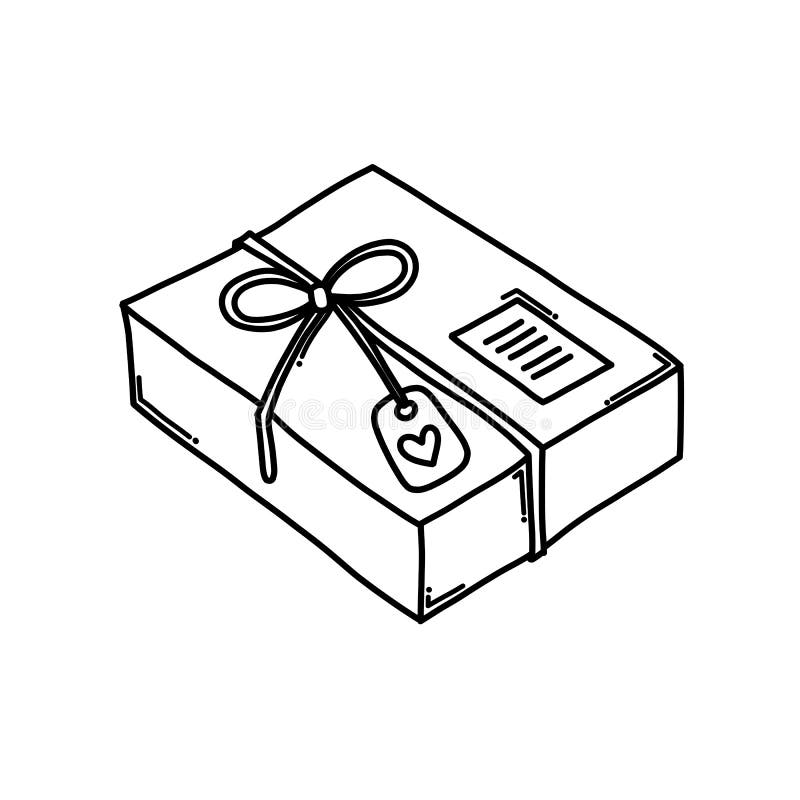 Gift Doodle Vector Icon. Drawing Sketch Illustration Hand Drawn Cartoon ...